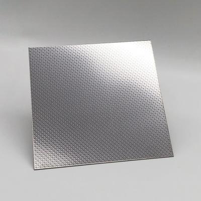 China Customized Cold Rolled BA Embossed 304 Stainless Steel Sheet Interior Decoration for sale