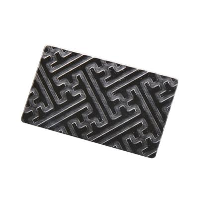 China Ss Embossed Metal Sheets Stainless Steel Plate 4 X 8 Decorative Interior Wall Paneling for sale