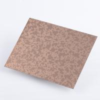 China Mirror Etched Stainless Steel Wall Cladding Sheet For Decoration for sale