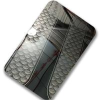 China Modern 304 Etched Stainless Steel Sheet Flat Shape For Villa Wall Decor for sale