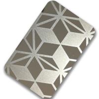 China Mirror Etched Stainless Steel Sheet SS Decoration plate 2000mm Width for sale