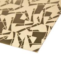 China 201 PVD Color Coating Stainless Steel Metal Cutting Sheet Etching Pattern 4x8 For Wall Panel Decor for sale