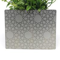 China Mirror Etched Stainless Steel Sheet 0.3mm Thickness For Wall Decoration for sale