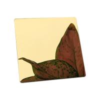 China Pvd Mirror Golden Coating Decorative Stainless Steel Sheet For Kitchen Sink for sale