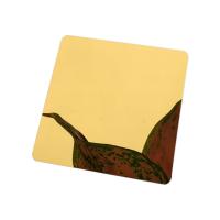 China Decorative 304 Titanium Mirror Stainless Steel Sheet Rose Gold Hairline Colored Black for sale
