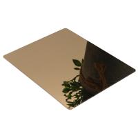 China 316 PVD Mirror Stainless Steel Sheet 0.8mm Thickness Customize for sale