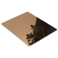 China PVD Coating Mirror Finish Sheet Stainless Steel Decorative Plate for sale