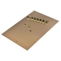 China Grand Metal 201 Decorative Mirror Finish SS Sheet In PVD Color Coated 2438mm Length for sale