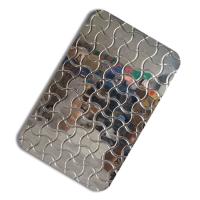 China Metal Decorative Stainless Steel Sheet 201 Bright Finish Embossed for sale