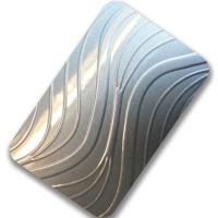China 3D Decoration Stamped Stainless Steel Panel 304 For Wall And Ceiling Top for sale