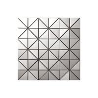 China Kitchen 3D Mosaic Decorative Stainless Steel Wall Tiles Backsplash AISI 1219X2438mm for sale