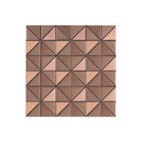 China Kitchen 3D Mosaic Decorative Stainless Steel Wall Tiles Backsplash AISI 1219X2438mm for sale