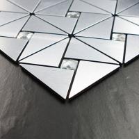 China 201 304 Gold Coated Stainless Steel Kitchen Tiles 20X20mm metallic mosaic tiles for sale