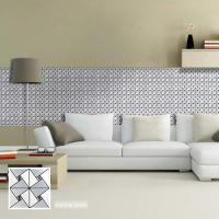 China 304 0.8mm Thickness 3D Stainless Steel Mosaic Tile For Kitchen Wall Decor for sale