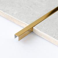 China 0.24-2mm 316 Mirror PVD Color SS Tile Trim U Shaped Stainless Steel Tile Border Edge for sale