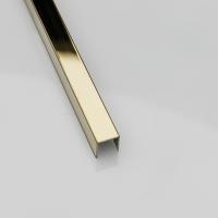 China 0.24-2mm 316 Mirror PVD Color SS Tile Trim U Shaped Stainless Steel Tile Border Edge for sale