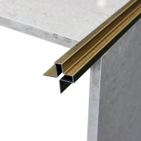 China Decor Tile Strip Grade 304 PVC Film Stainless Steel Wall Edge Tile Trim for sale