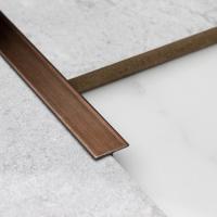 China 0.6mm Coating Pvd Gold Plated T Shaped Tile Edging SS201 304  Edging Border Trim Mirror Polish for sale