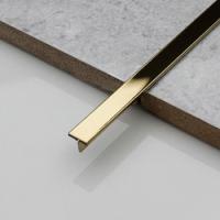 China 304 Stainless Steel T Shaped Trim Strip Tile Decor Profile Gold Metal Tile Trim Internal for sale