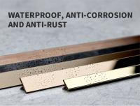 China Customized Color Stainless Steel Tile Trim T Shape SS Strips Decorative Profiles for sale