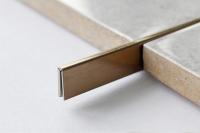 China Customized Color Stainless Steel Tile Trim T Shape SS Strips Decorative Profiles for sale