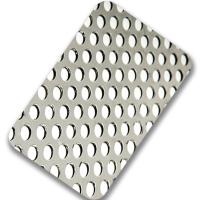 China 0.5mm thickness perforated metal plate stainless steel perforated for sale