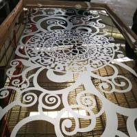 China 1000mm Metal Stainless Steel Sheet Custom Decorative Etching Patterns For Elevator Cabins Door for sale