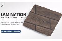 China 201 316 310 430 Laminated Stainless Steel Sheet Wood Print Effect for sale