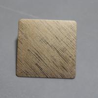 China Gold Color SUS304 Stainless Steel Sheet Etching Decorative Home for sale