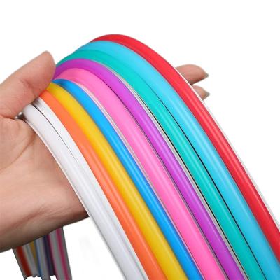 China Multiple Colors Silicon Material DC12V Waterproof Led Neon Flex Strip Flexible Neon Silicone Neon Lights Strip for sale