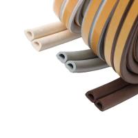 China Self-adhesive Epdm D Type Rubber Sealing Strip Universal Weather Foam Tape Sponge for Door Window for sale