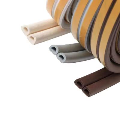 China Self-adhesive Epdm D Type Rubber Sealing Strip Universal Weather Foam Tape Sponge for Door Window for sale