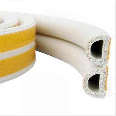 China Epdm Rubber Door Gasket D E I P Shape Self-adhesive Backed Tape Foam Seal Strip for Wooden Door Seal Weather Strip for sale