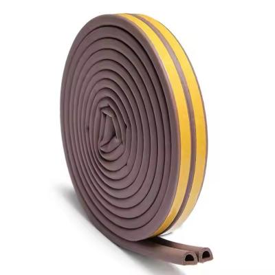 China Anti-collision Self Adhesive Weather Strip D P E Window Door Seals Rubber Strip for sale