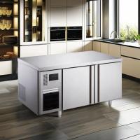 China 2-Door Commercial Kitchen Stainless Steel under Counter Freezer Portable Installation Refrigerated Workbench Type Ice Machine for sale
