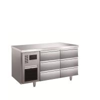 China Restaurant Used Counter Top Freezer With  6 Drawers for sale