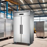 China Luxury Single Temperature Control Heavy-Duty Vertical Commercial Refrigeration Equipment Double Door for New Restaurants for sale
