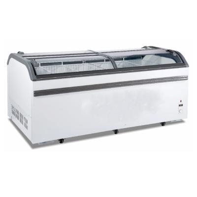 China Commercial Island Freezer Display Showcase Supermarket Used for sale