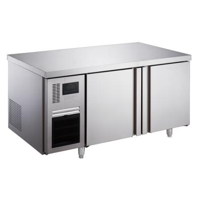 China Commercial Single-Temperature Stainless Steel Workbench Large-Capacity Freezer Refrigerator for Fresh-Maintained Milk Tea Shops for sale