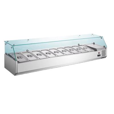 China Single-Temperature Portable Salad Sandwich Refrigerator Pizza Prep Table Good Price for sale
