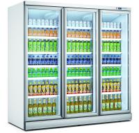 China Convenience Store 1 2 3 Upright Glass Doors Commercial Beverage Display Chiller Freezer Cooler Refrigerator for sale