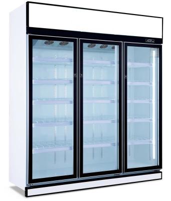 China Freezer Vertical Transparent Glass Door 3 Doors Cheap Commercial Display Refrigerator Deep Fridge for sale