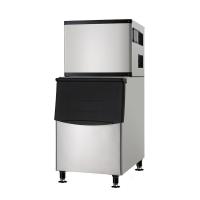 China Commercial Kitchen Cafe Stainless Steel Ice Cube Maker Machine 450 Lbs/24H 3-Year Warranty 220V Core Pump Motor Refrigerator for sale