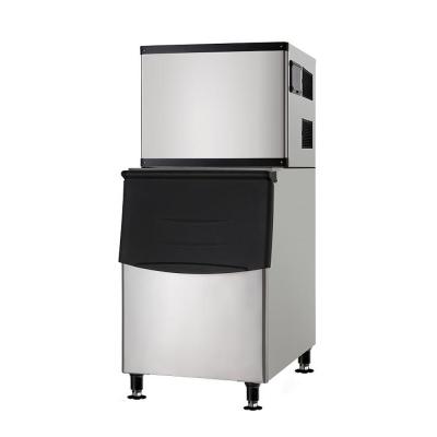 China Commercial Kitchen Cafe Stainless Steel Ice Cube Maker Machine 450 Lbs/24H 3-Year Warranty 220V Core Pump Motor Refrigerator for sale