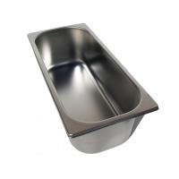 China Commercial Stainless Steel Salad Table Pans202 Gelato Ice Cream Pan for Gelato/coffee Shop Buffet Restaurant Kitchen Accessories for sale