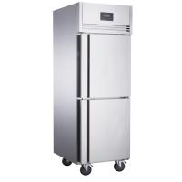 China Commercial Stainless Steel  2 Doors Freezer GN Upright Refrigerator Hotel Restaurant Kitchen Chiller Freezer for sale