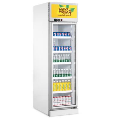 China Commercial Upright Chiller Refrigerator for Beverage Display Fan Cooling Mode Equipment for Supermarket Use for sale
