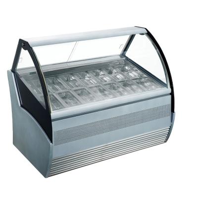 China Hot Selling Coffee Shop Ice Cream Display Cabinet Ice Cream Batch Freezer Ice Cream Vertical Display Freezer for sale