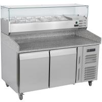 China Top Saladette Refrigeration Salad Fridge Salad Pizza Prep Refrigerator Display for sale