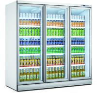 China LED-Lit Upright Beverage Display Cooler Supermarket Equipment Climate Cooling Cold Storage Made Glass Material Refrigeration for sale